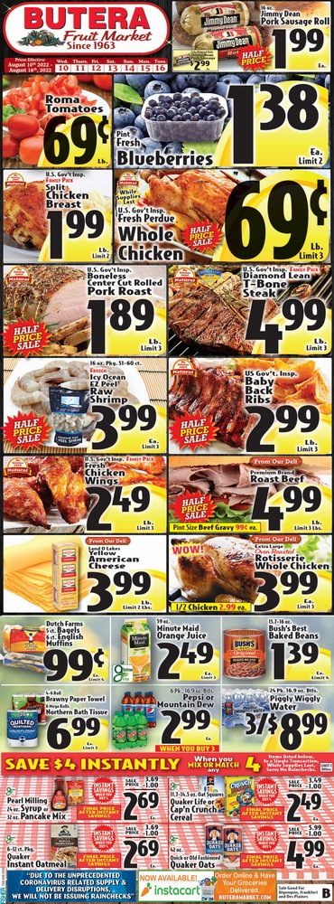 Butera Weekly Ad Aug 10 – Aug 16, 2022