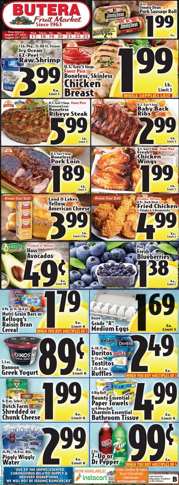 Butera Weekly Ad Aug 17 – Aug 23, 2022