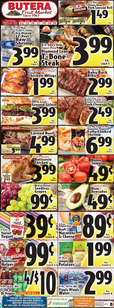 Butera Weekly Ad Aug 24 – Aug 30, 2022