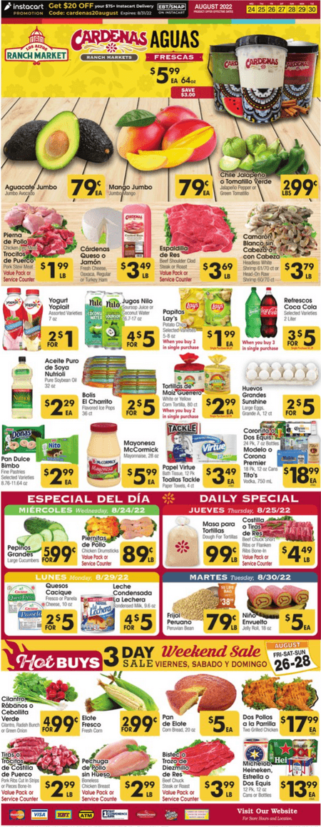 Cardenas Weekly Ad Aug 24 – Aug 30, 2022