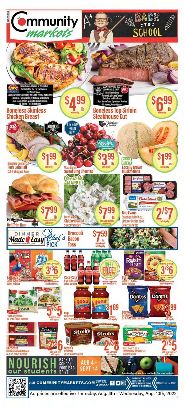 Community Markets Weekly Ad Aug 04 – Aug 10, 2022