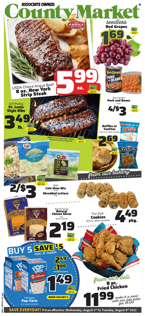 County Market Weekly Ad Aug 03 – Aug 09, 2022