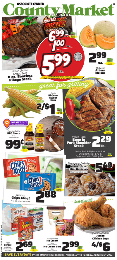 County Market Weekly Ad Aug 10 – Aug 16, 2022