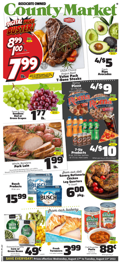 County Market Weekly Ad Aug 17 – Aug 23, 2022