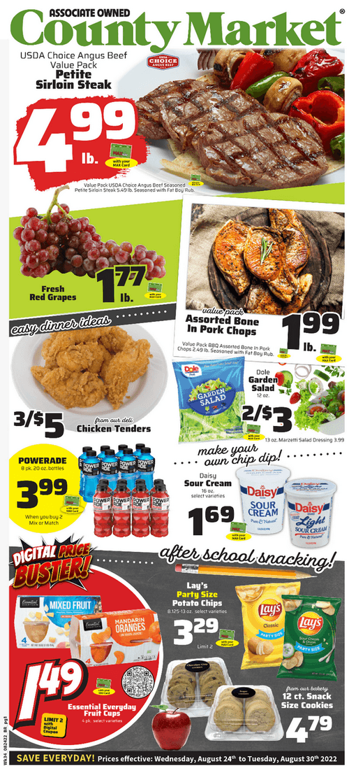 County Market Weekly Ad Aug 24 – Aug 30, 2022