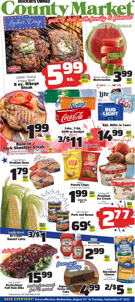 County Market Weekly Ad Aug 31 – Sep 06, 2022
