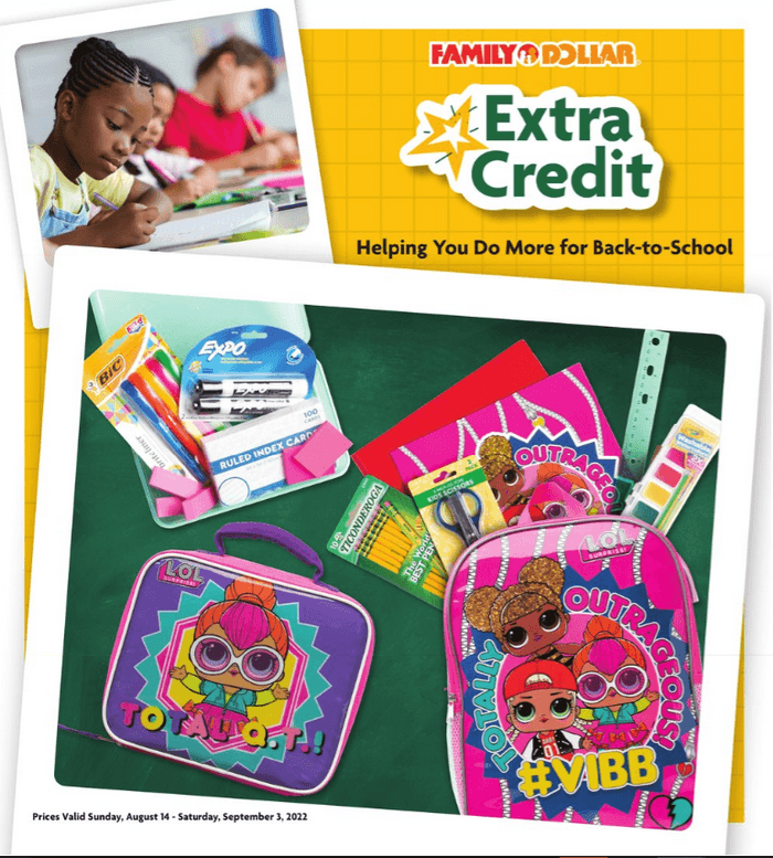 Family Dollar Back to School Ad Aug 14 – Sep 03, 2022