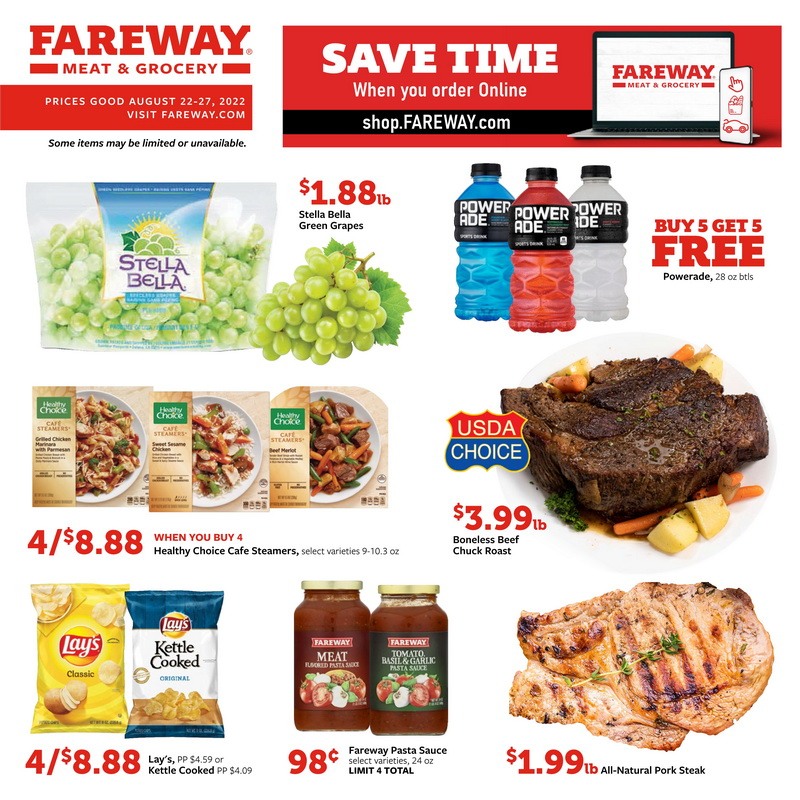 Fareway Weekly Ad Aug 22 – Aug 27, 2022