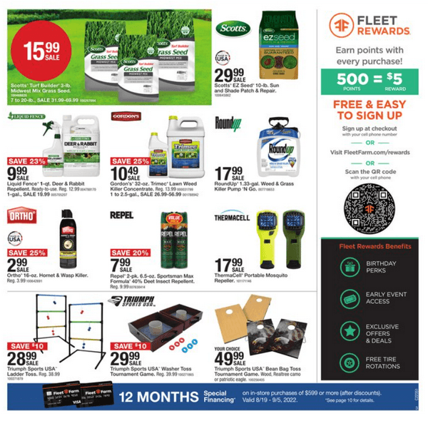 Fleet Farm Weekly Ad Aug 26 – Sep 05, 2022