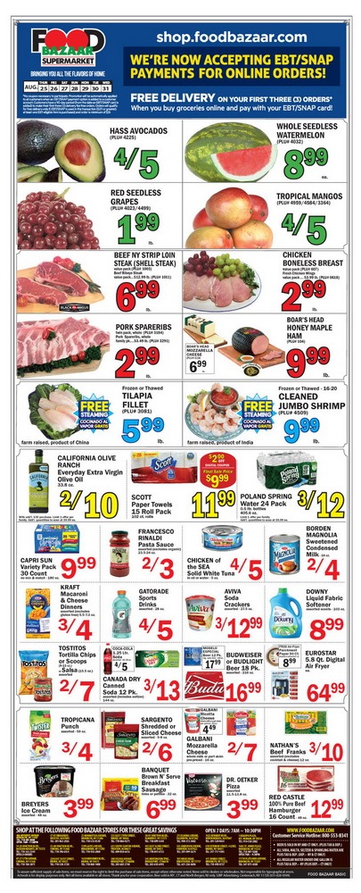 Food Bazaar Weekly Ad Aug 25 – Aug 31, 2022