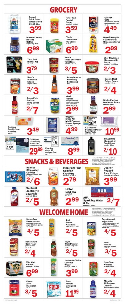 Food Bazaar Weekly Ad Aug 25 – Aug 31, 2022