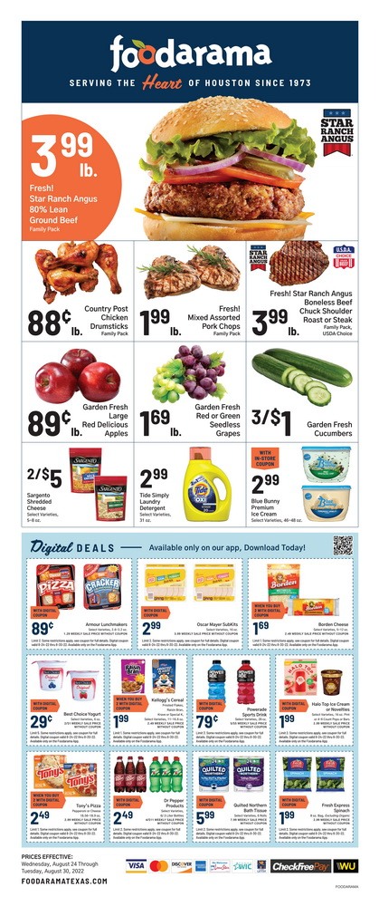 Foodarama Weekly Ad Aug 24 – Aug 30, 2022
