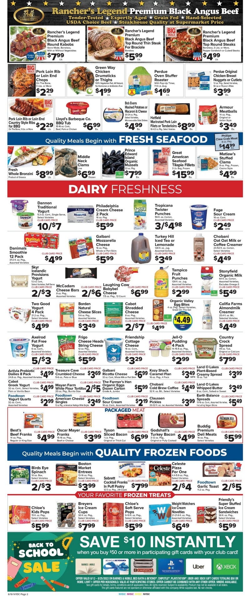 Foodtown Weekly Ad Aug 19 – Aug 25, 2022
