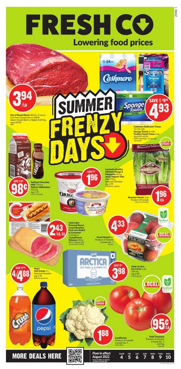 FreshCo Weekly Ad Aug 04 – Aug 10, 2022