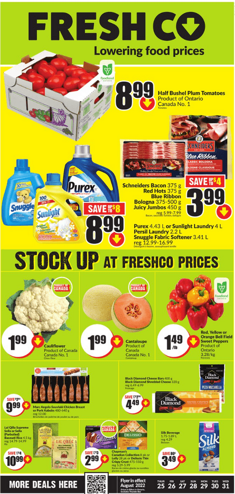 FreshCo Weekly Ad Aug 25 – Aug 31, 2022