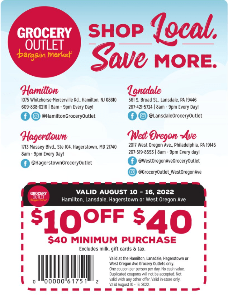 Grocery Outlet Weekly Ad Aug 10 – Aug 16, 2022