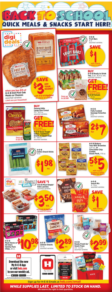 HEB Weekly Ad Aug 17 – Aug 23, 2022