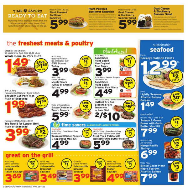 Hannaford Weekly Ad Aug 14 – Aug 20, 2022