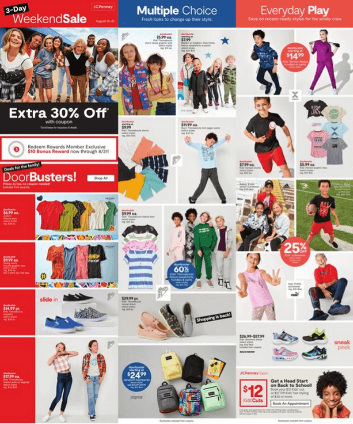 JCPenney Three-Day Weekend Sale Aug 19 – Aug 21, 2022