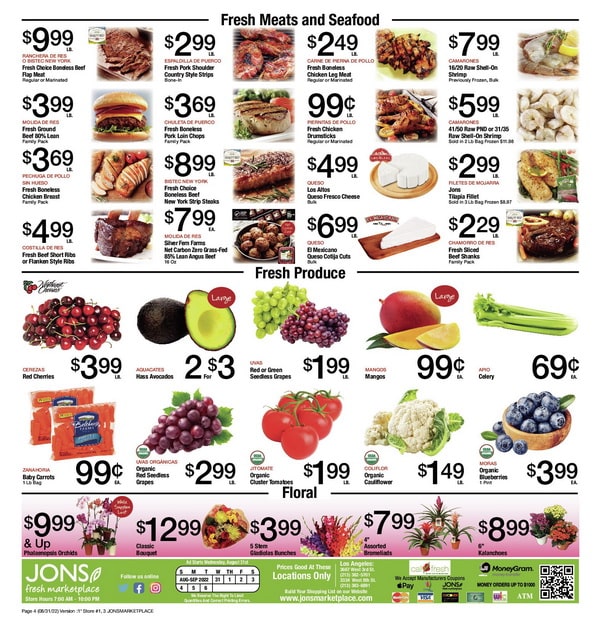 Jons Weekly Ad Aug 31 – Sep 06, 2022