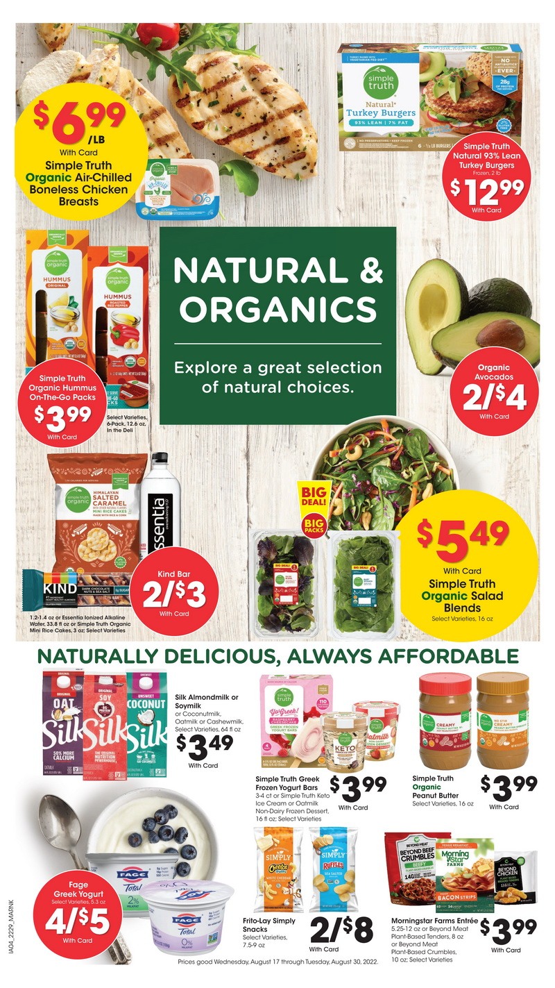 Kroger Weekly Ad Aug 24 – Aug 30, 2022
