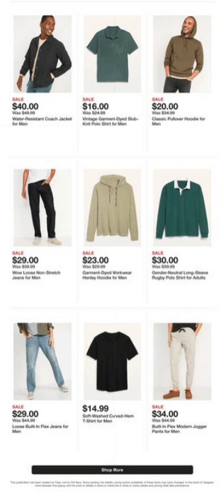 Old Navy Weekly Ad Aug 29 – Sep 06, 2022