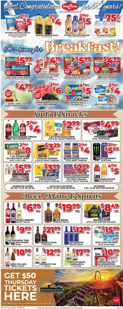 Price Cutter Weekly Ad Aug 24 – Aug 30, 2022