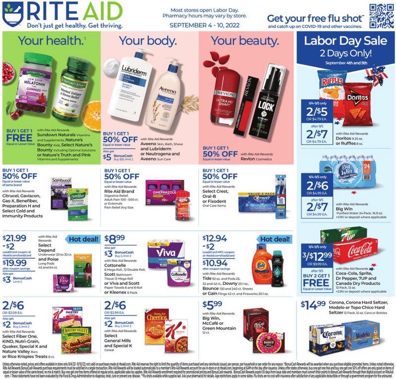 Rite Aid Weekly Ad Sep 04 – Sep 10, 2022