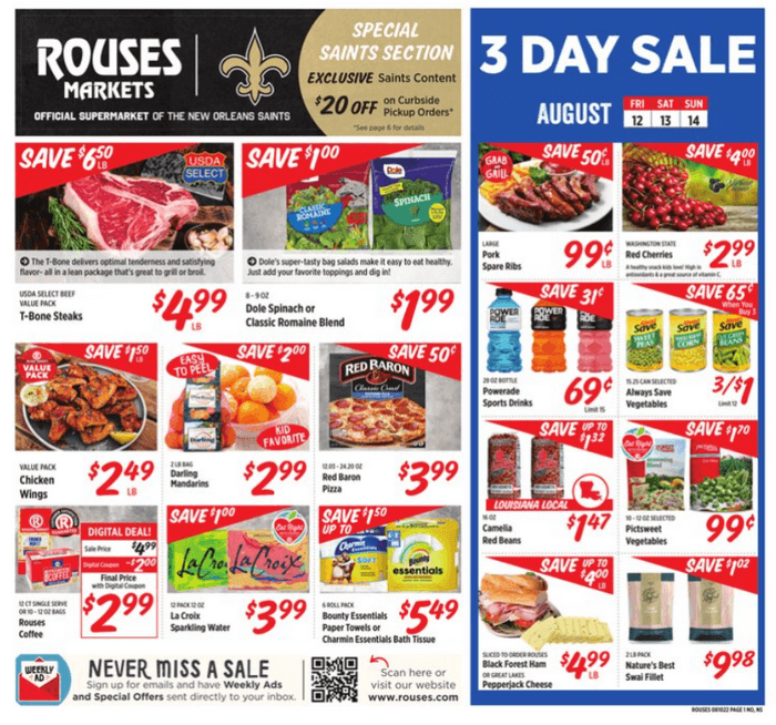 Rouses Weekly Ad Aug 10 – Aug 17, 2022