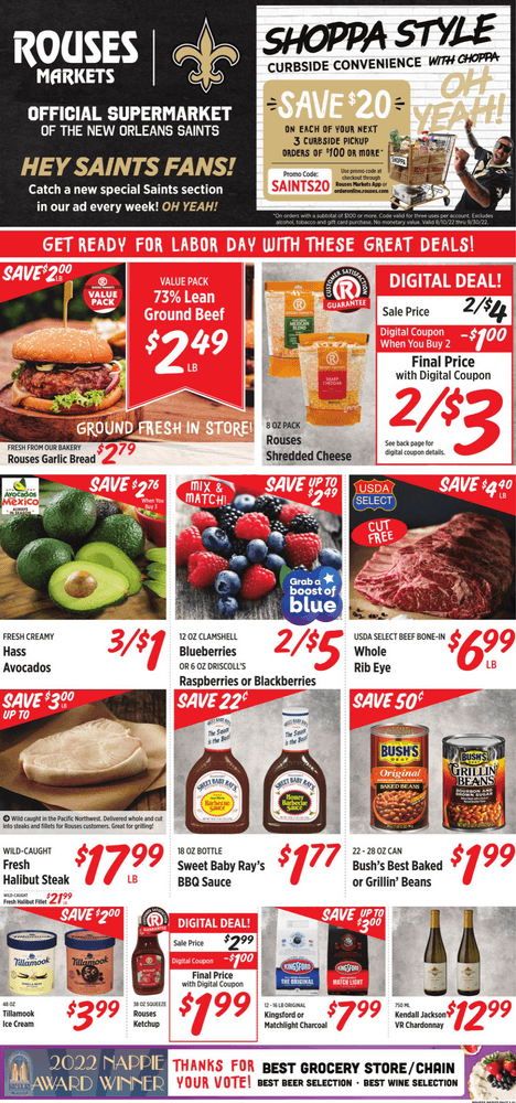 Rouses Weekly Ad Aug 31 – Sep 07, 2022