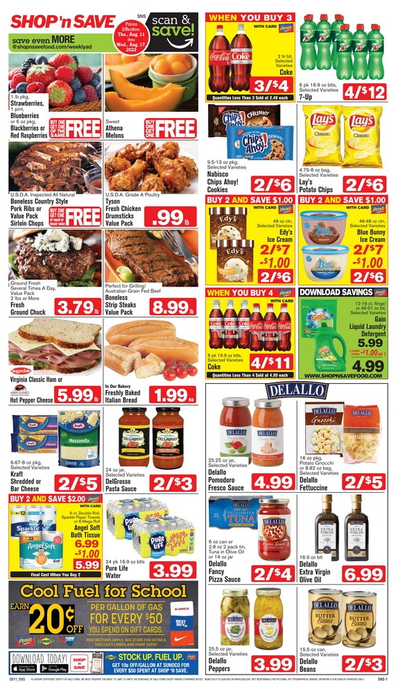 SHOP 'n SAVE Weekly Ad Aug 11 – Aug 17, 2022