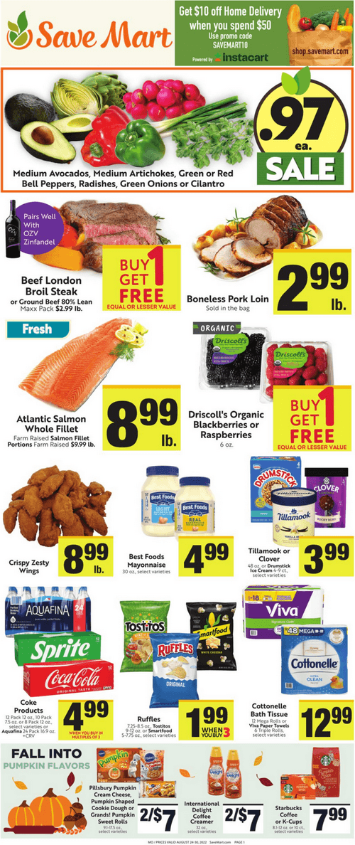 Save Mart Supermarkets Weekly Ad Aug 24 – Aug 30, 2022 Save Mart Supermarkets Weekly Ad Aug 24 – Aug 30, 2022
