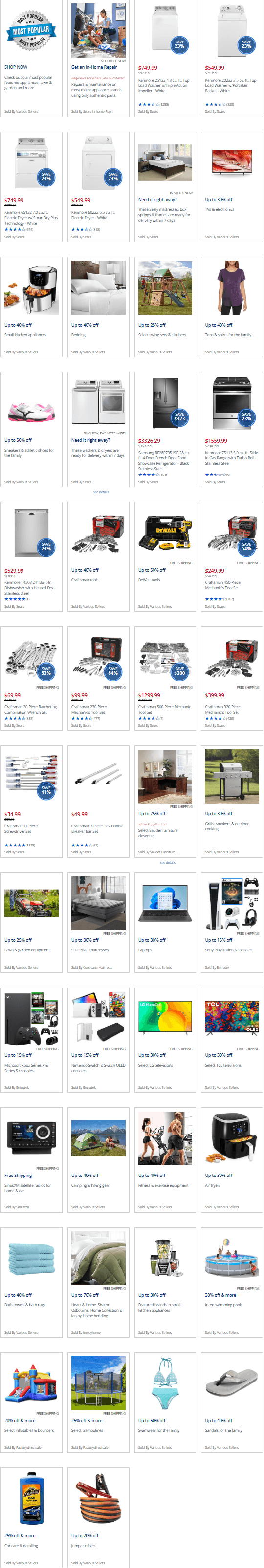 Sears Weekly Ad Aug 21 – Aug 27, 2022