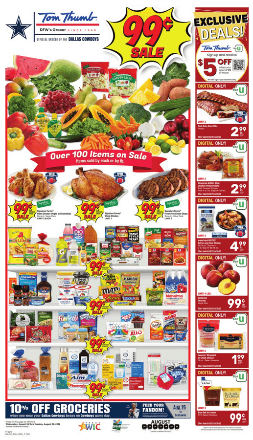 Tom Thumb Weekly Ad Aug 24 – Aug 30, 2022