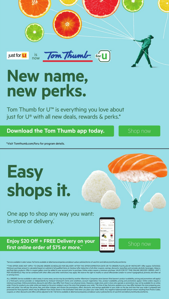 Tom Thumb Weekly Ad Aug 31 – Sep 06, 2022