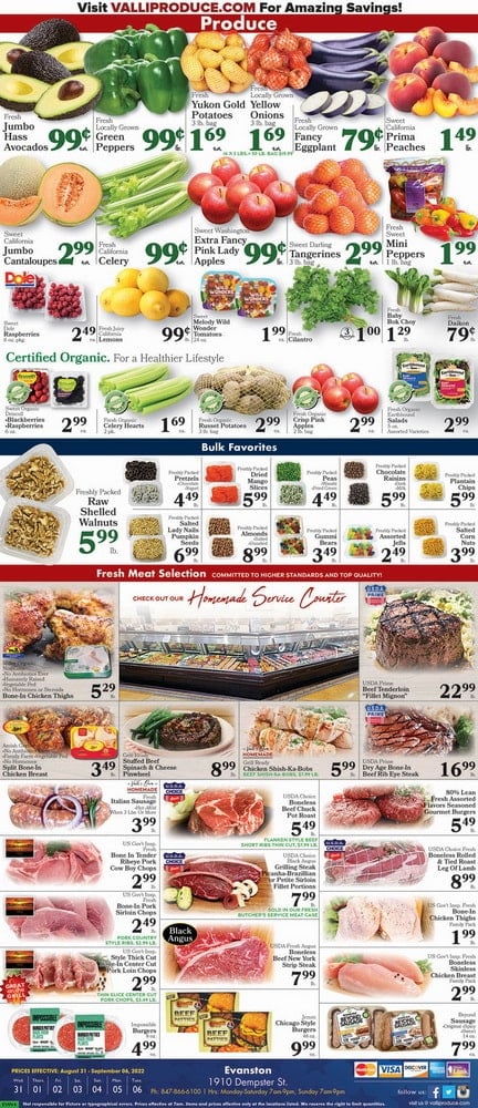 Valli Produce Weekly Ad Aug 31 – Sep 06, 2022