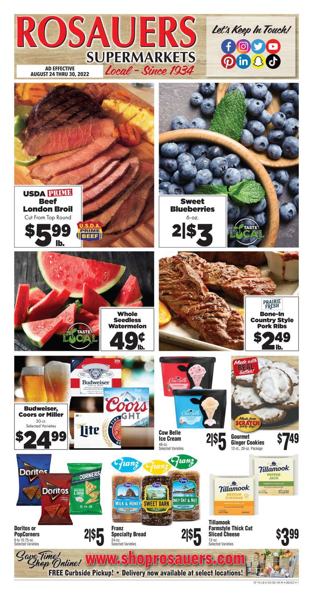 Rosauers Weekly Ad Aug 24 – Aug 30, 2022