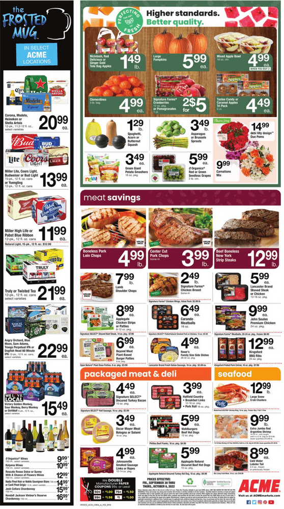 ACME Weekly Ad Sep 30 – Oct 06, 2022