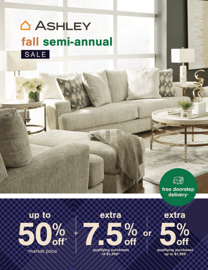 Ashley Furniture HomeStore Fall Semi-Annual Ad