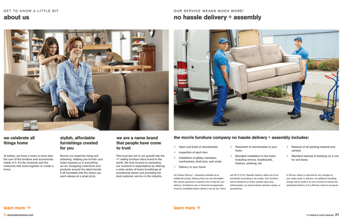 Ashley Furniture HomeStore Fall Semi-Annual Ad