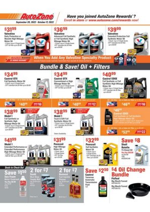 AutoZone Monthly Ad Sep 21 – Oct 17, 2022