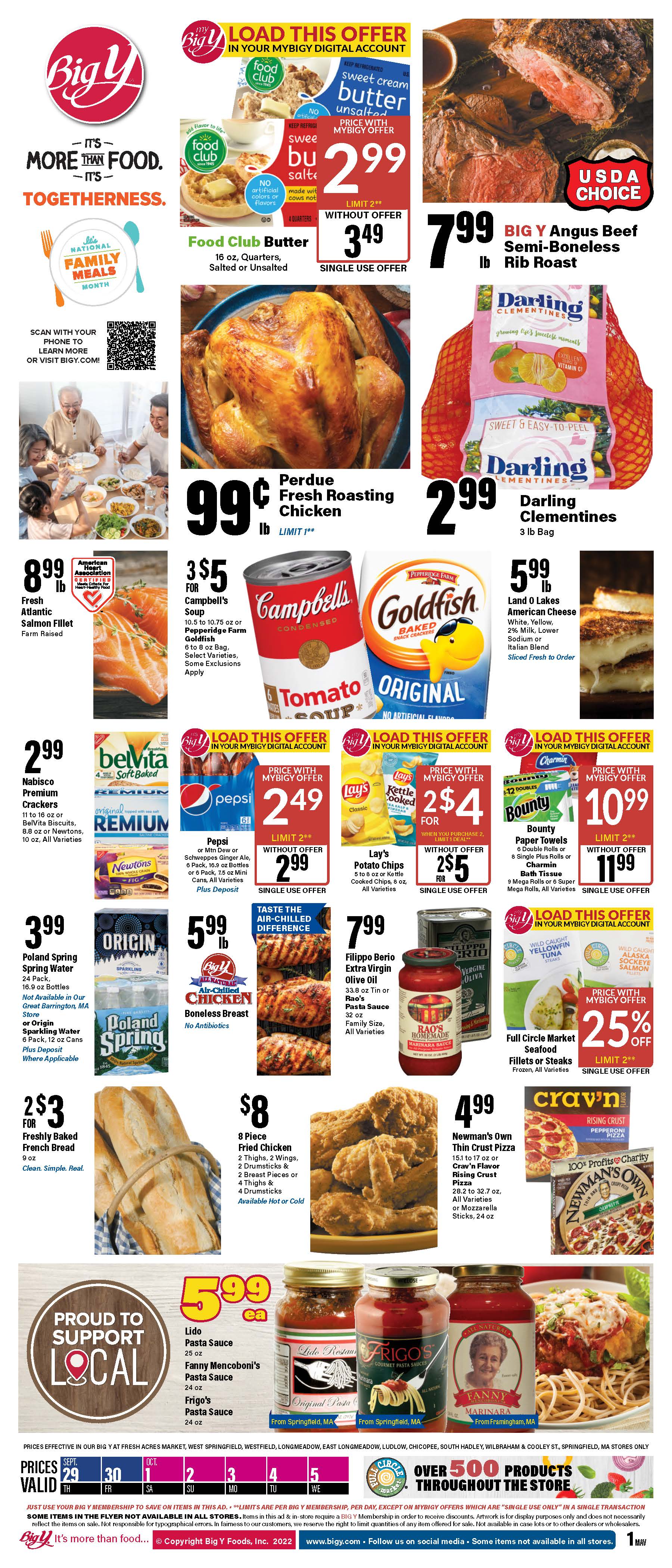 Big Y Weekly Ad Sep 29 – Oct 05, 2022