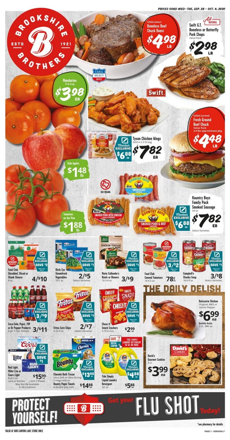 Brookshire Brothers Weekly Ad Sep 28 – Oct 04, 2022