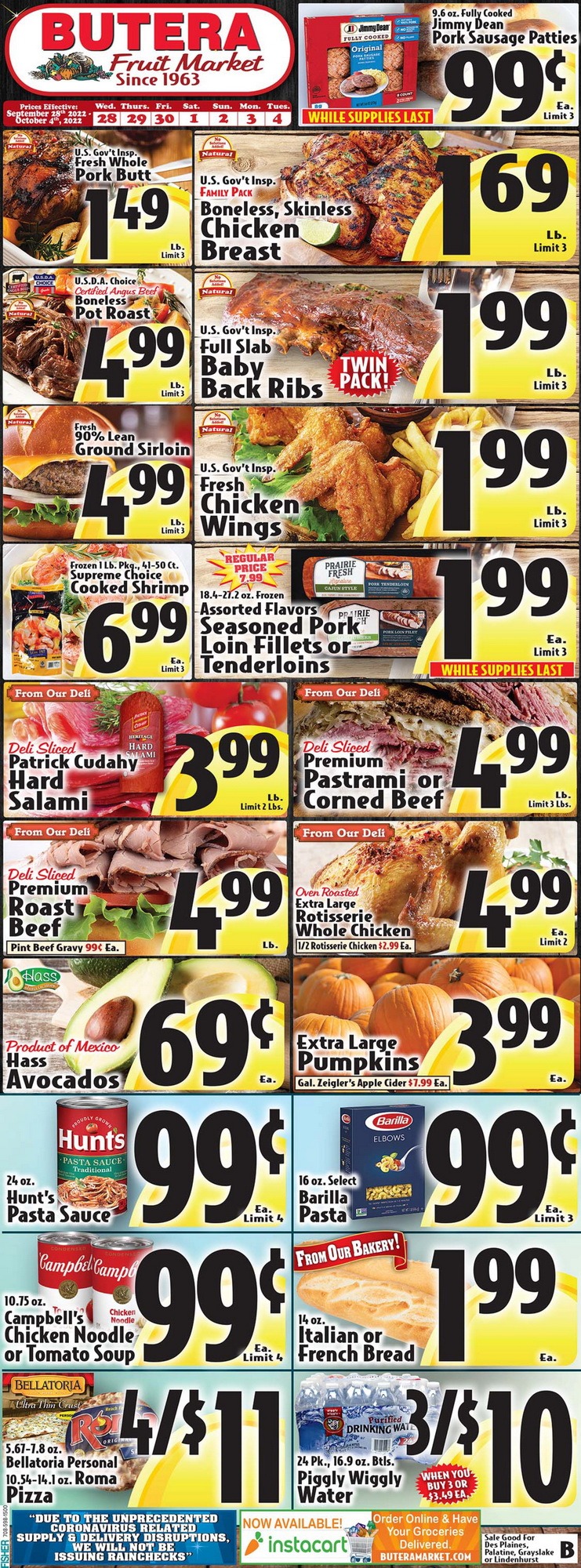 Butera Weekly Ad Sep 28 – Oct 04, 2022
