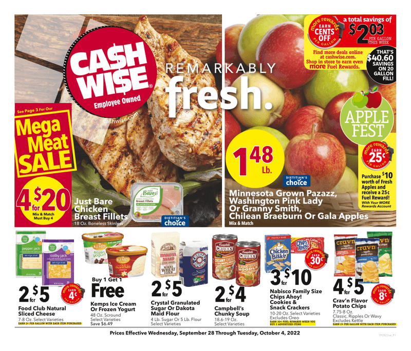 Cash Wise Weekly Ad Sep 28 – Oct 04, 2022
