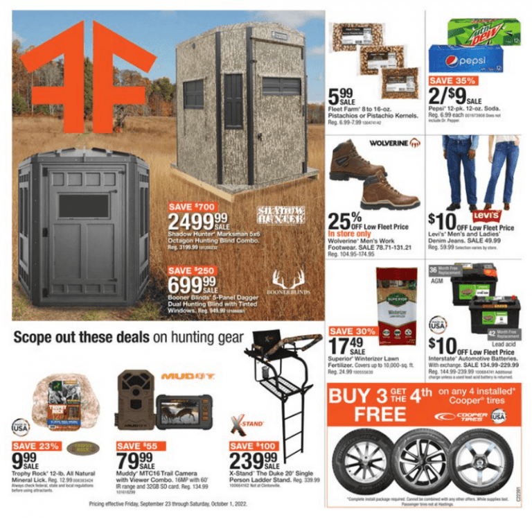 Fleet Farm Weekly Ad Sep 23 – Oct 01, 2022
