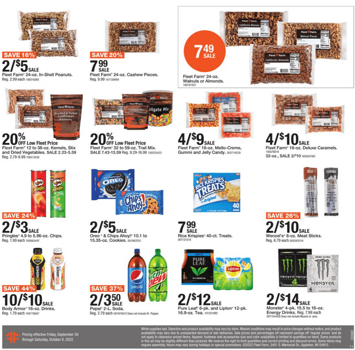 Fleet Farm Weekly Ad Sep 30 – Oct 08, 2022