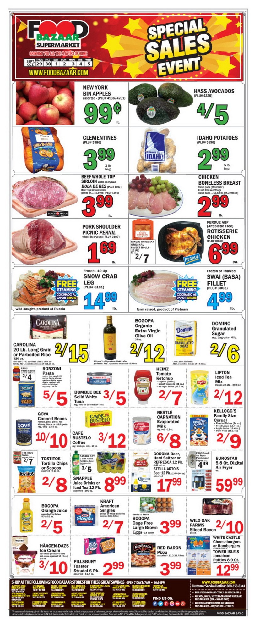 Food Bazaar Weekly Ad Sep 29 – Oct 05, 2022
