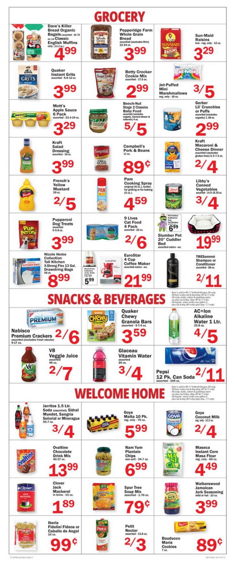 Food Bazaar Weekly Ad Sep 29 – Oct 05, 2022