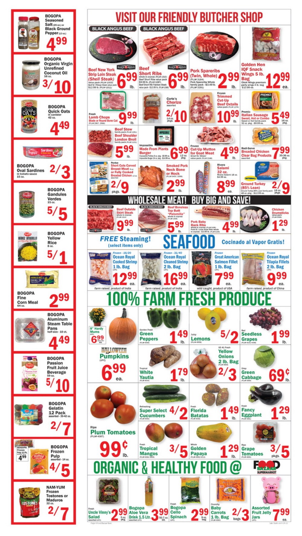 Food Bazaar Weekly Ad Sep 29 – Oct 05, 2022
